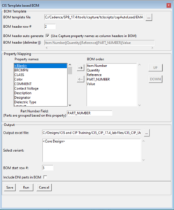 How to Create a BOM with a Template | EMA Design Automation