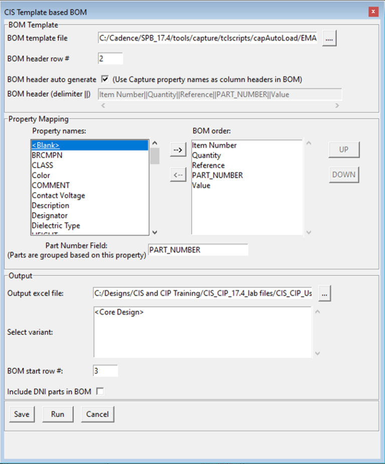 How to Create a BOM with a Template | EMA Design Automation