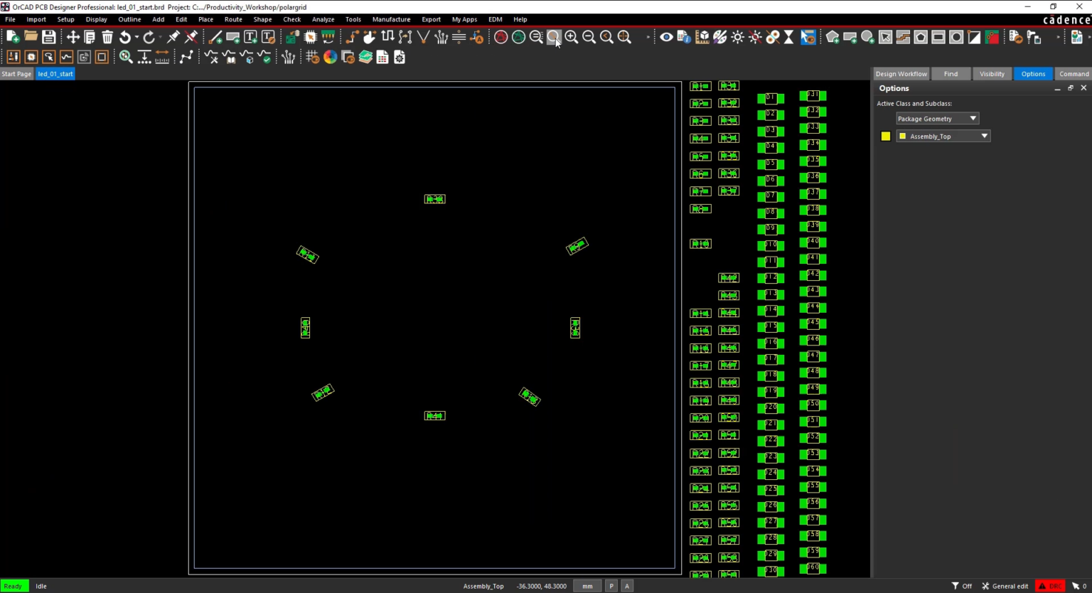 How to Place Components on a Polar Grid | EMA Design Automation