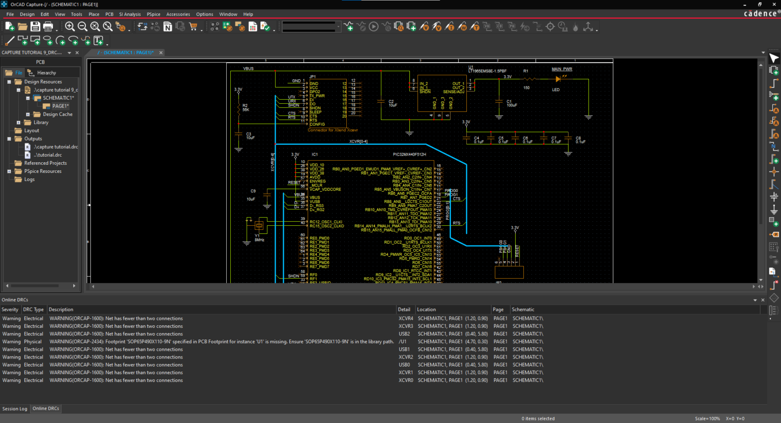 Capture Walk-through 9: Design Rule Check | EMA Design Automation