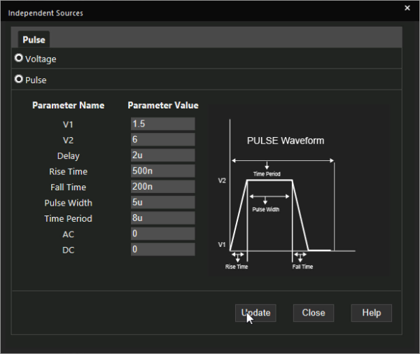 How to Create a Pulse Source SPICE Model | EMA Design Automation