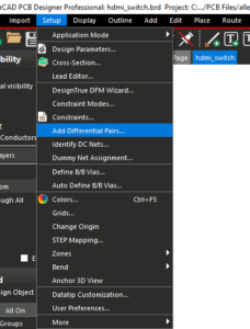 How to Define Differential Pairs During the PCB Layout | EMA Design ...