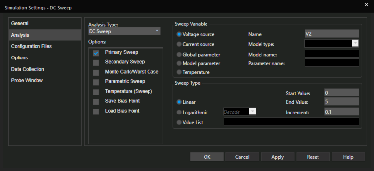 How to Perform a DC Sweep Simulation | EMA Design Automation