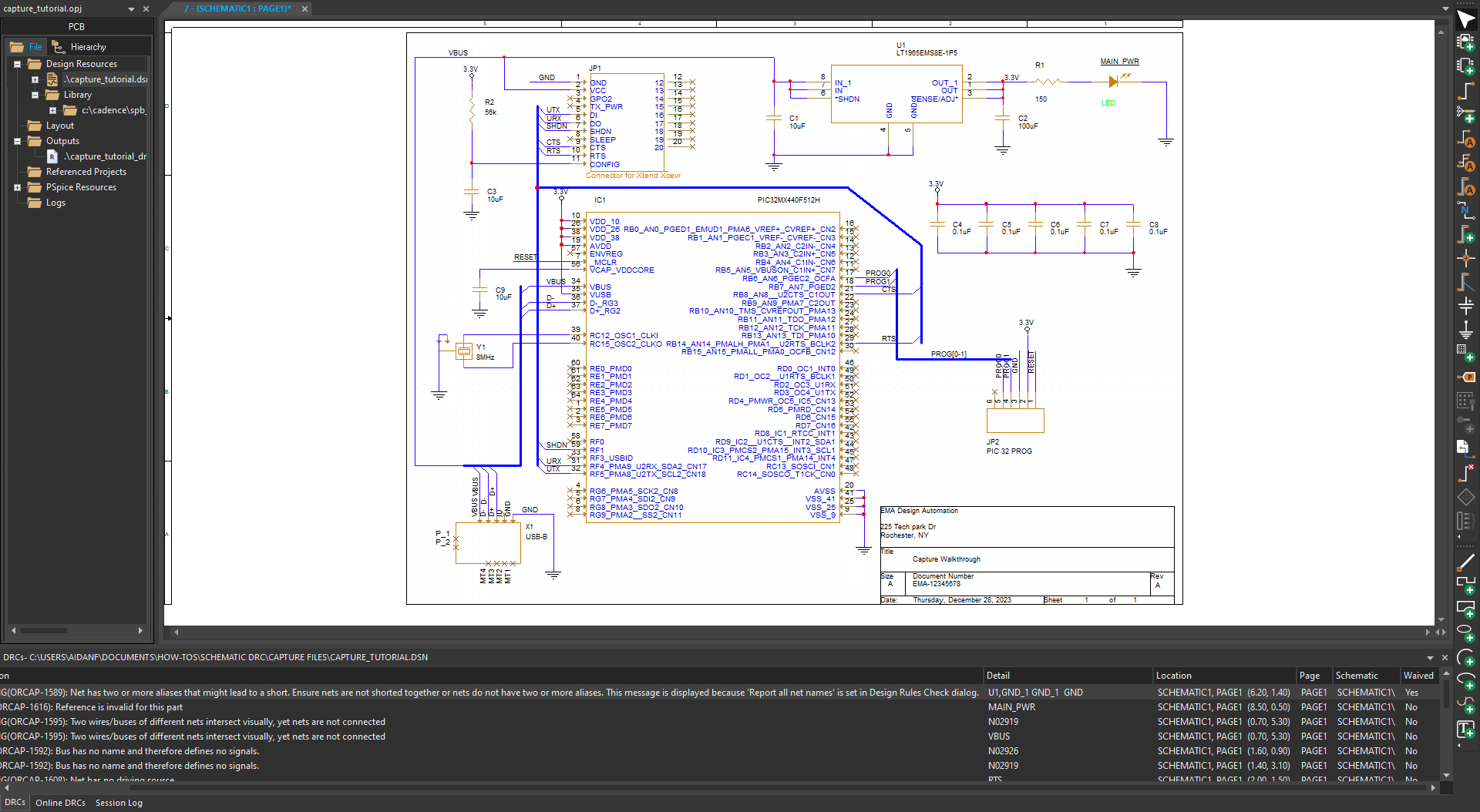 How To Perform A Schematic Design Rule Check Ema Design Automation