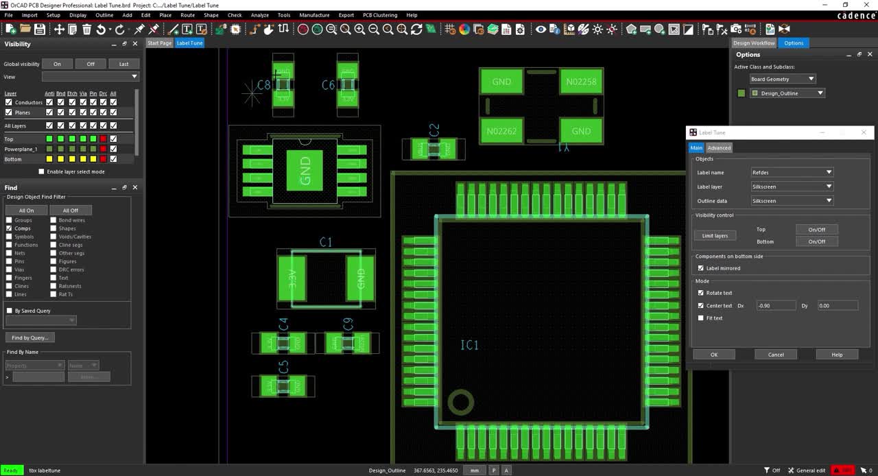 Label Tune: Allegro Productivity Toolbox | EMA Design Automation