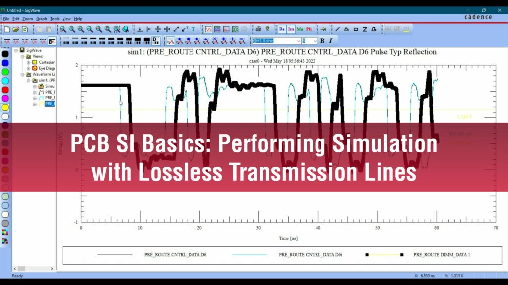 PCB SI Basics: Performing Simulation with Lossless Transmission Lines | EMA Design Automation