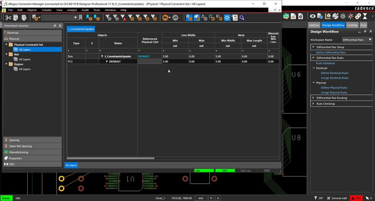 Custom Workflow: Differential Pairs | EMA Design Automation
