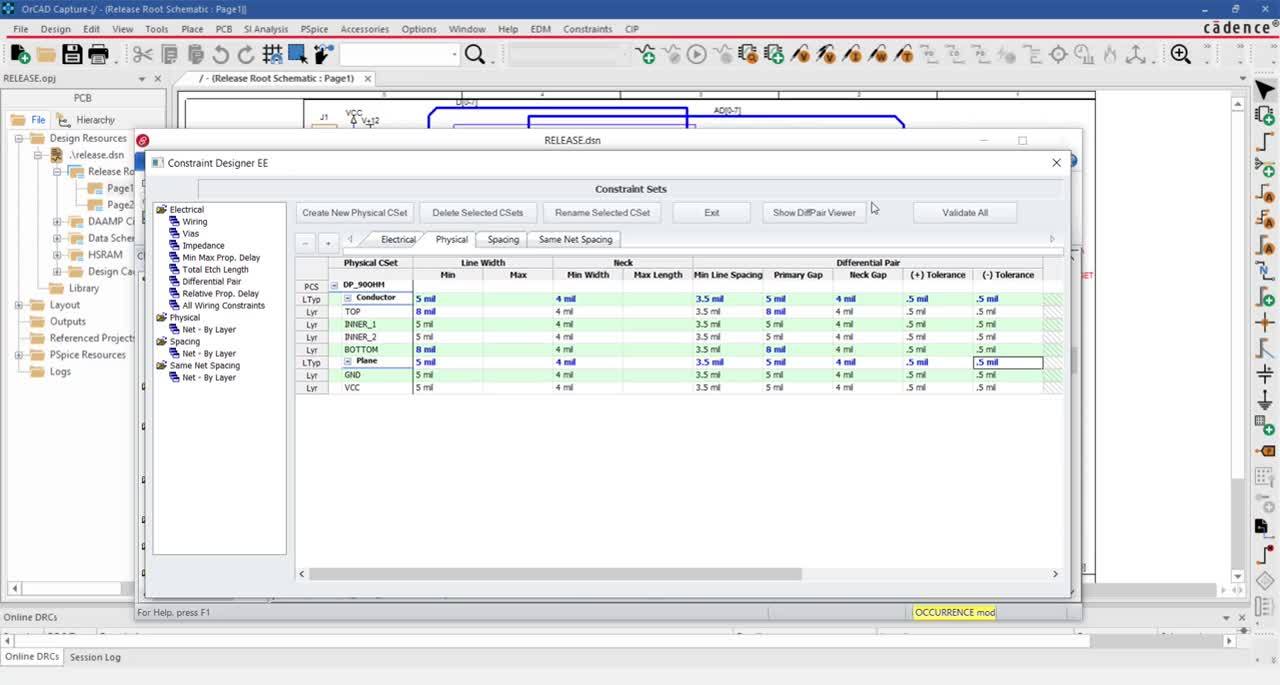 Constraint Designer EE: Differential Pairs | EMA Design Automation