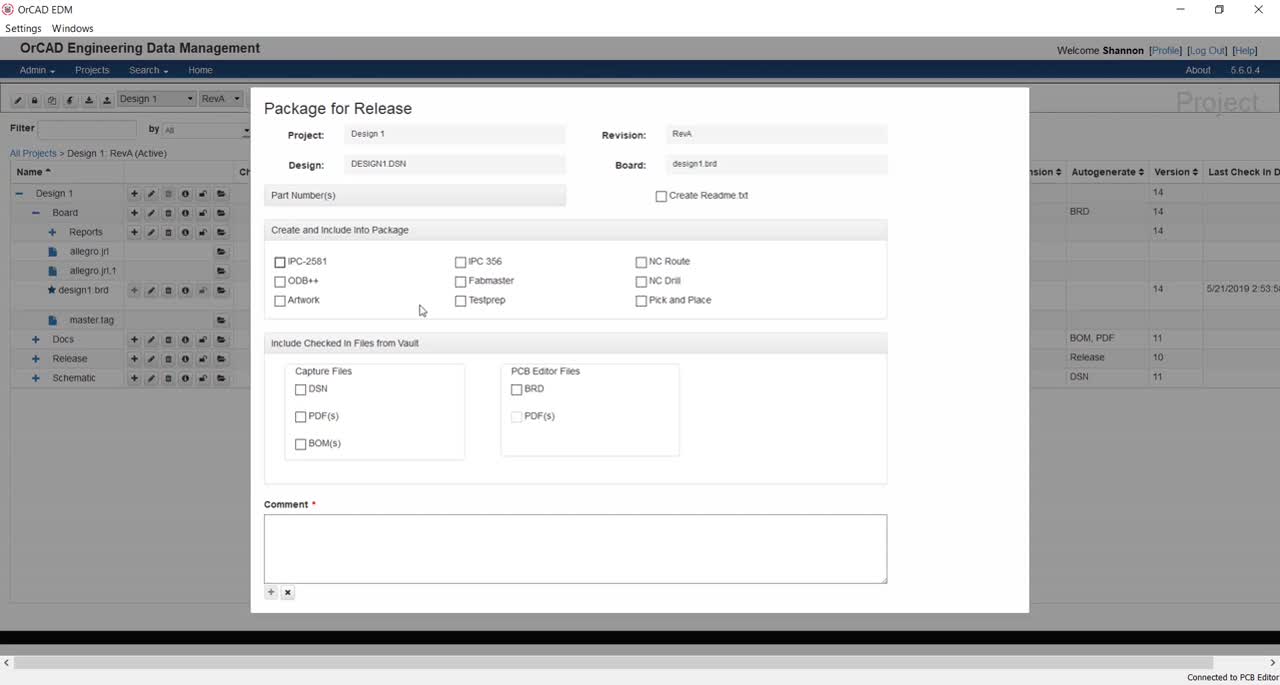 Package for Release with OrCAD EDM | EMA Design Automation