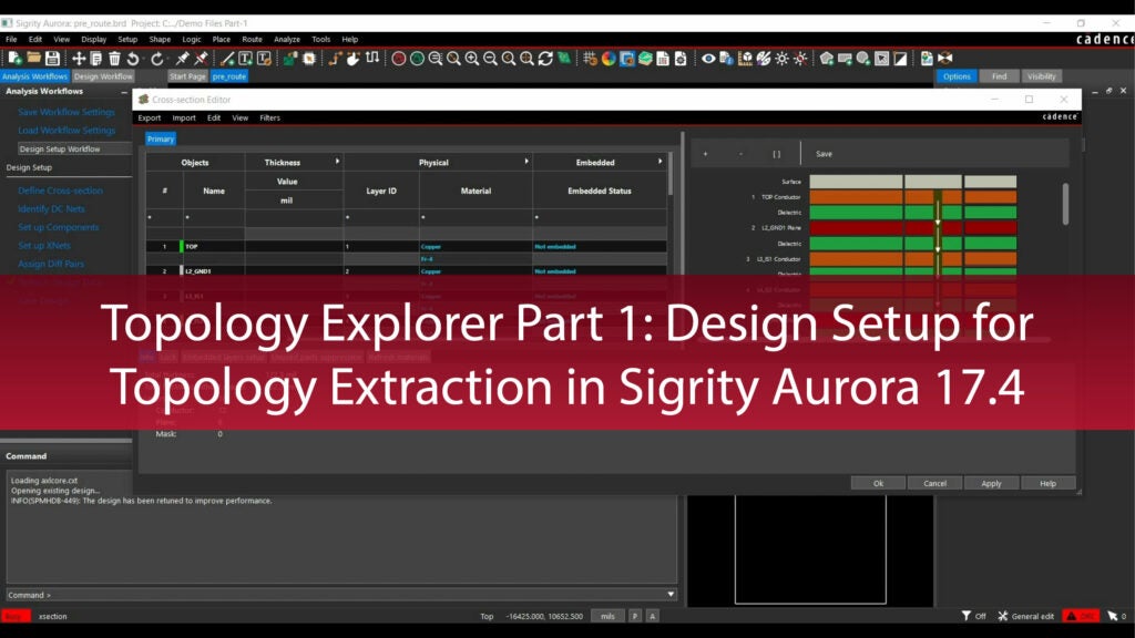 Topology Explorer Part 1: Design Setup for Topology Extraction in Sigrity Aurora 17.4 | EMA ...