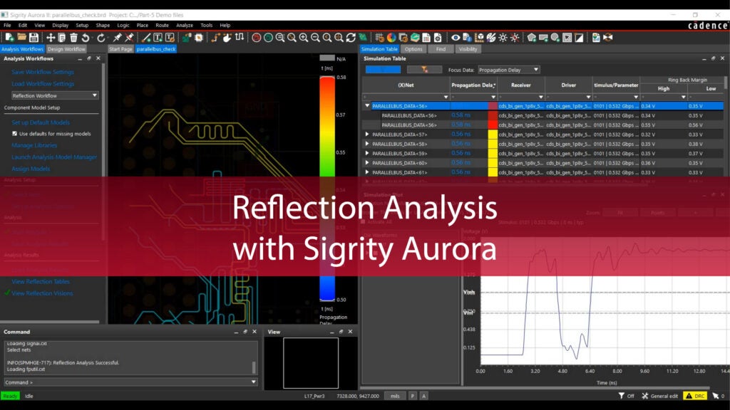 Reflection Analysis with Sigrity Aurora | EMA Design Automation