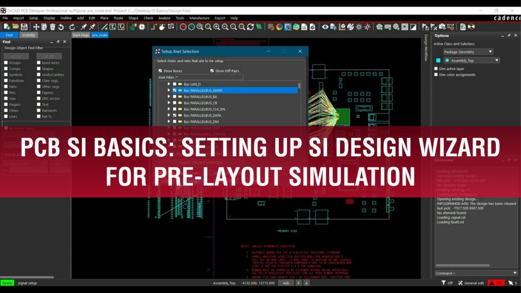 PCB SI Basics: Setting Up a Design for Pre-Layout Simulation | EMA Design Automation