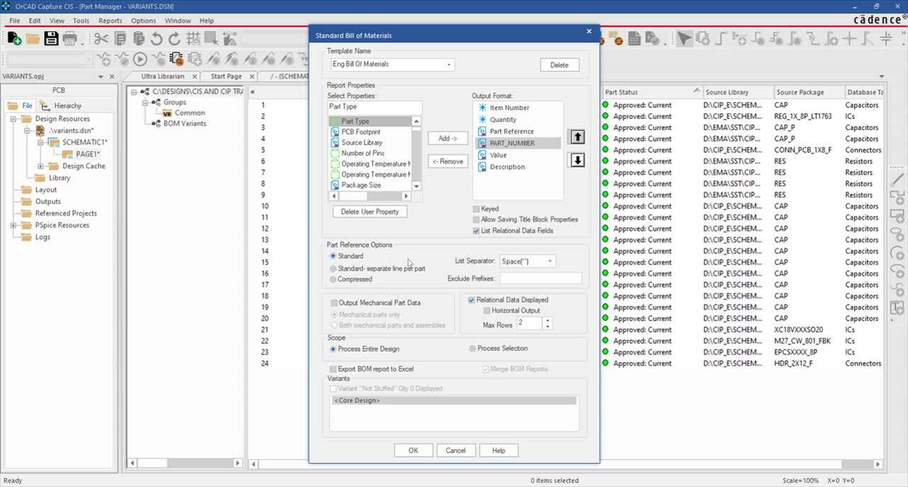 Zero-Touch BOM with OrCAD Capture CIS | EMA Design Automation