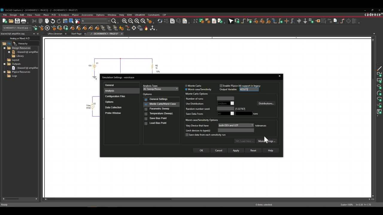 Worst-Case Analysis in PSpice | EMA Design Automation