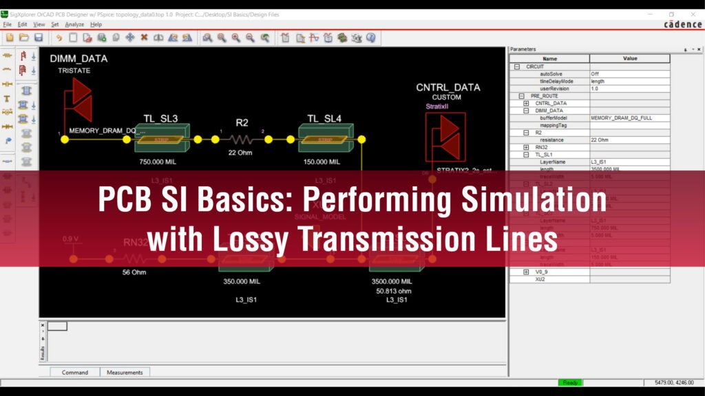PCB SI Basics: Performing Simulation with Lossy Transmission Lines | EMA Design Automation