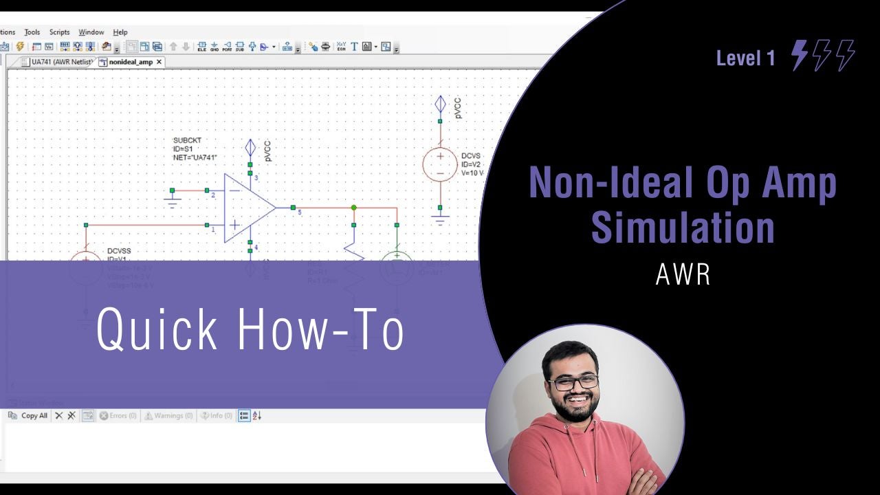 AWR Tutorial: Non-Ideal Op Amp Simulations | EMA Design Automation