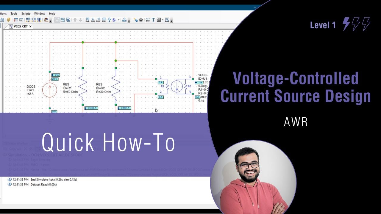 AWR Tutorial: Voltage-Controlled Current Source Circuit Design | EMA Design Automation