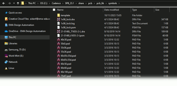 How to Find Included PCB Footprint Libraries in OrCAD | EMA Design ...