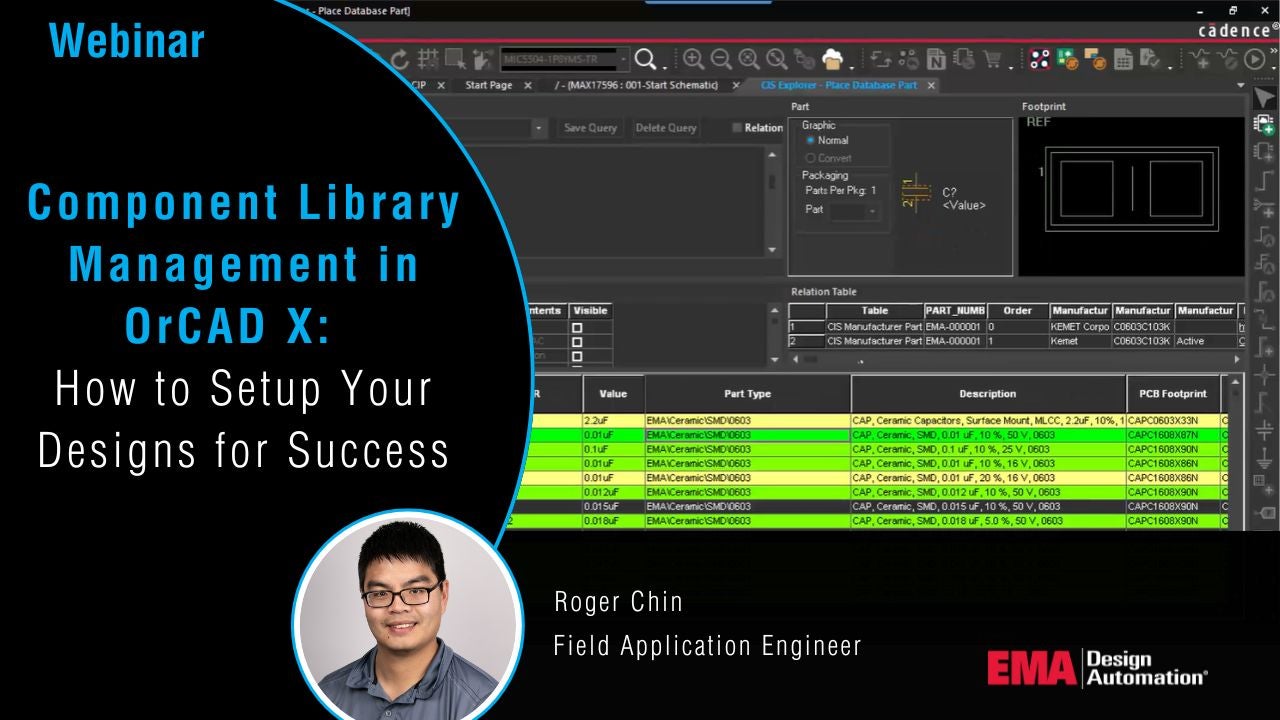 Component Library Management in OrCAD X: How to Setup Your Designs for Success | EMA Design ...